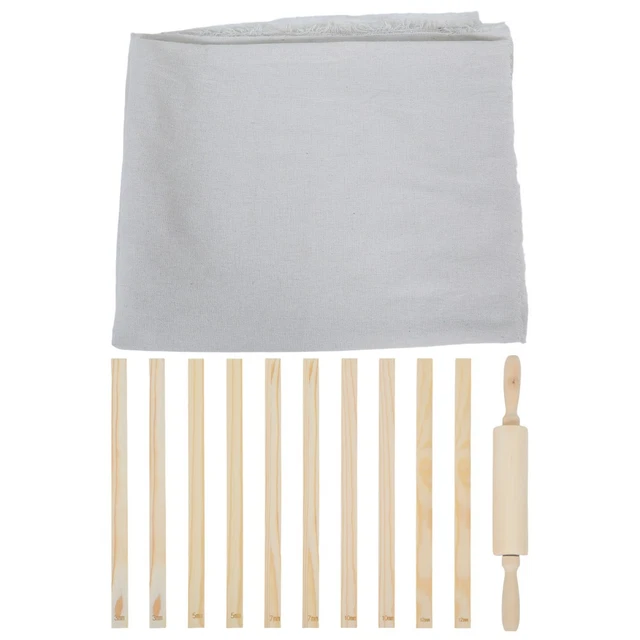 12 PCS CLAY Slab Tools Polymer Rolling Roller Guide Pottery £36.65 ...