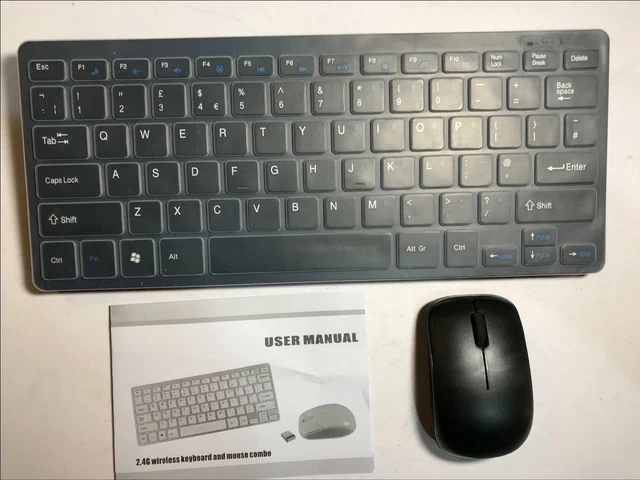 BLACK WIRELESS KEYBOARD & Mouse for Panasonic Viera TX-50AS520B LED ...
