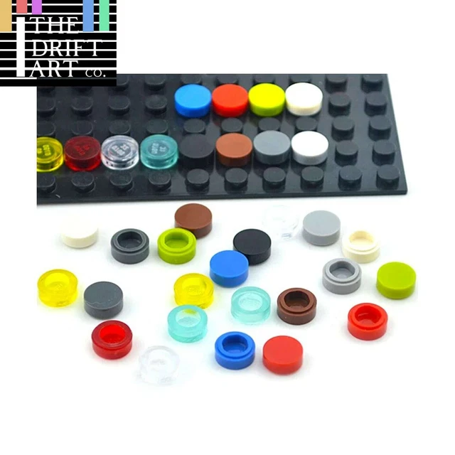 450PCS ROUND 1X1 Flat Studs 98138 for Lego MOC Building Blocks Brick ...
