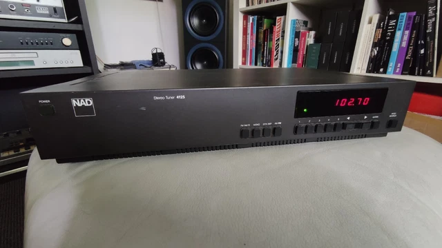 VINTAGE NAD 4125 AM FM Stereo Tuner JAPAN Audiophile Quality W/ RCA ...