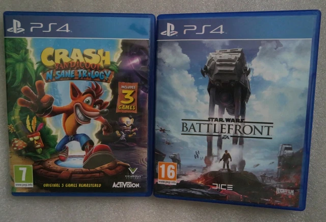 CRASH BANDICOOT N. Sane Trilogy & Star Wars Battlefront PS4 games ...