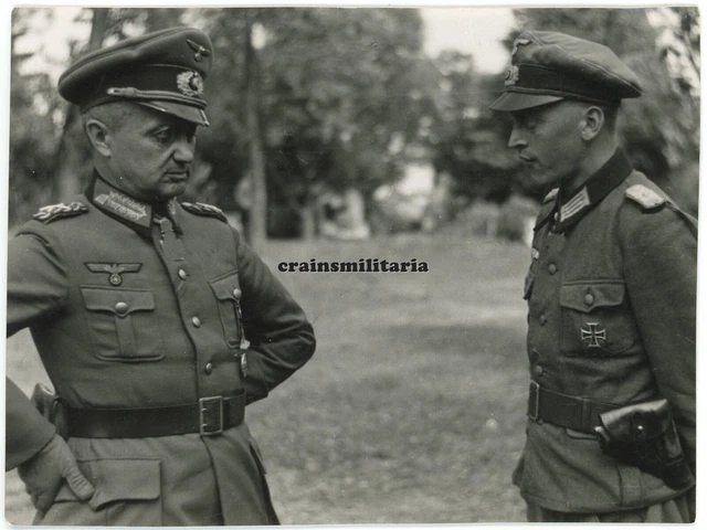 ORIG. FOTO HEER General Walter MODEL Oberst Georg von Boeselager R^K ...