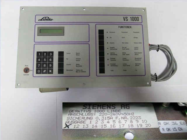 LINDE VS1000 REFRIGERATION Unit Control Regulator 3-1 #2517 £382.20 ...