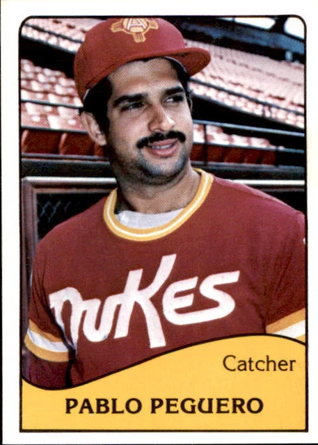CARTE DE BASEBALL 1979 Albuquerque Dukes TCMA #1 Pablo Peguero République dominicaine RD EUR 16 ...