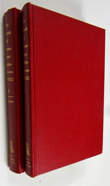 1969 JOURNALS OF Thomas James Cobden-Sanderson, 2 volumi, rilegatore ...
