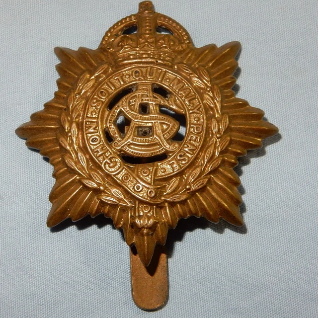 ORIGINAL WW1 ERA Asc Army Service Corps Regiment Military Cap Badge ...
