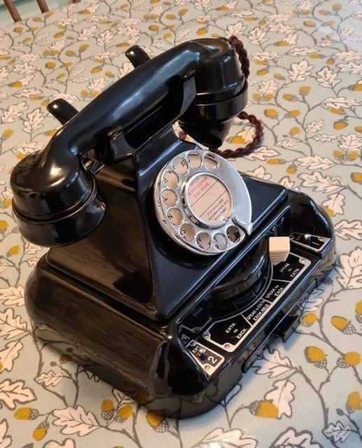 BAKELITE VINTAGE PYRAMID Telephone GPO No.248 On No.39A Bell-Set £250. ...
