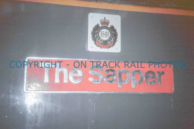 UK RAILWAY PHOTOGRAPH Of Class 47 47142 Nameplate The Sapper. Rmn47-14 ...