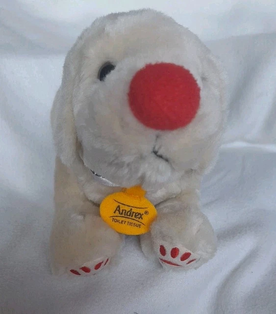 ANDREX PUPPY RED Nose day 2007 Plush Soft toy. 20cm £4.85 - PicClick UK