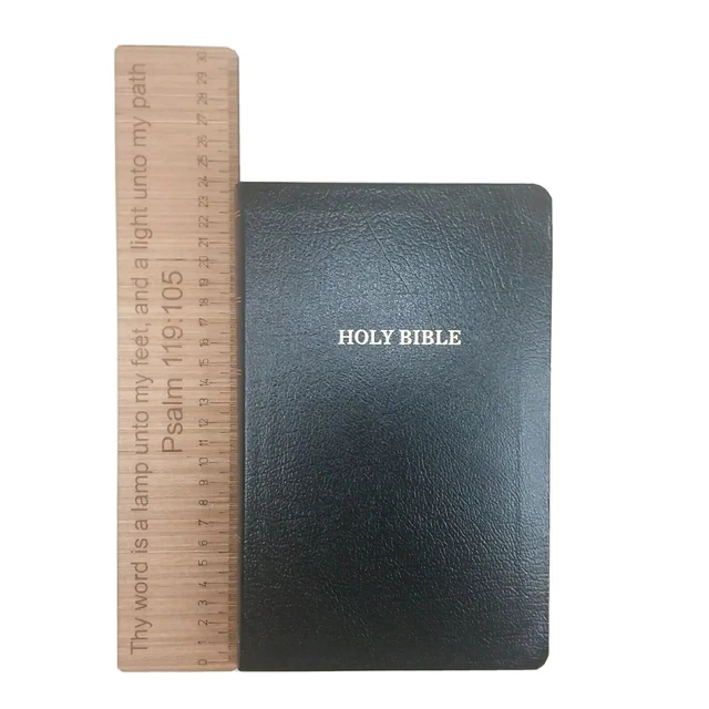 KJV HOLY BIBLE Reference Personal Size Giant Print Bonded Leather Red ...