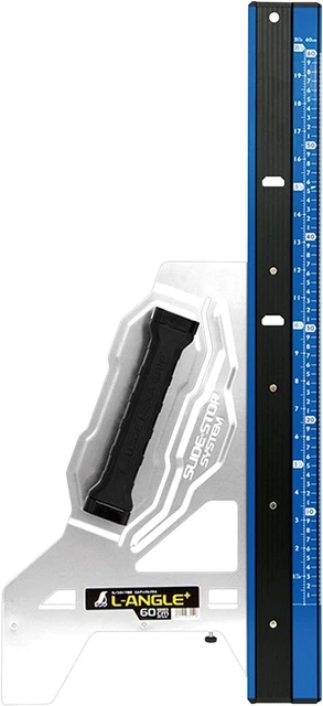 SHINWA SOKUTEI CIRCULAR Saw Guide Ruler L Angle Plus Combination Scale ...