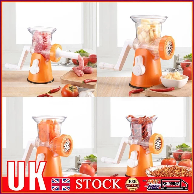 MANUAL MINCER PASTA Maker Hand Operated Beef Sausage Meat Grinder ...