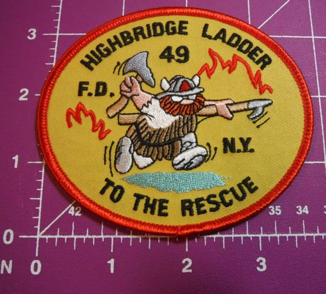 NYC FIRE-FDNY LADDER 49 Highbridge ladder patch $10.00 - PicClick