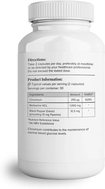 THEONIA BY HEY Nutrition Berberine Supplement with Organic Ceylon ...