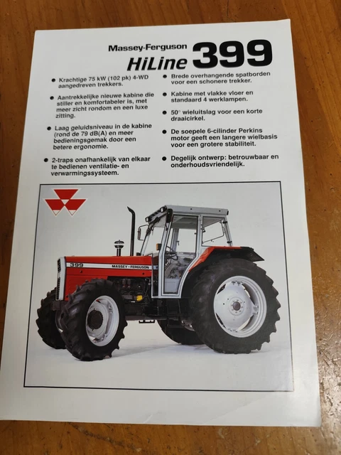 MASSEY FERGUSON HILINE 399 Prospekt NIEDERLÄN. tractor traktor brochure ...
