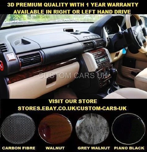 LAND ROVER FREELANDER L314 TD4 FACELIFT Dash Kit - Walnut - Carbon ...