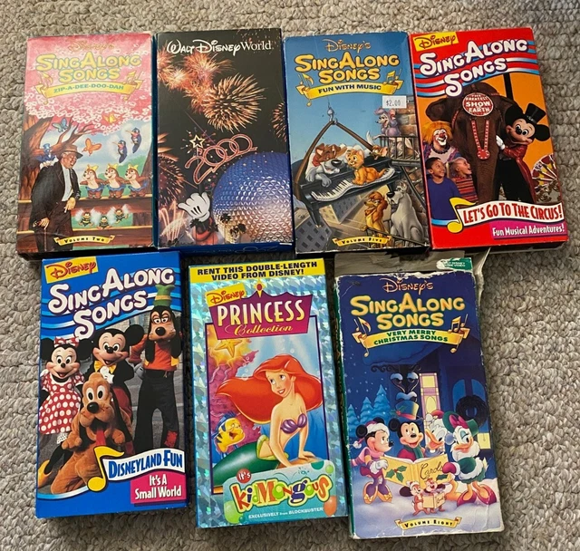 DISNEY SING ALONG Songs VHS Tapes LOT $76.04 - PicClick CA