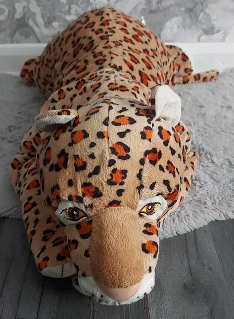 IKEA MORRHAR LARGE Leopard Soft Plush Stuffed Toy Wild Cat 32" VGC!!! £ ...