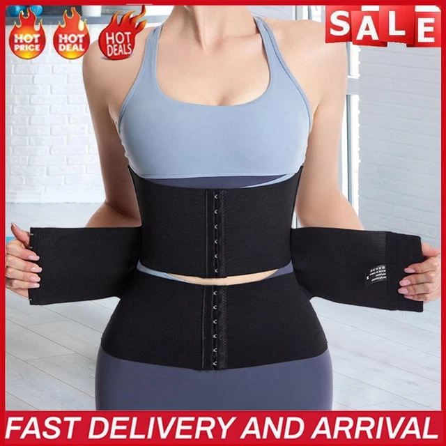 WOMEN HOURGLASS WAIST Trainer 3 Segmented Tummy Wrap for Fitness Sports ...