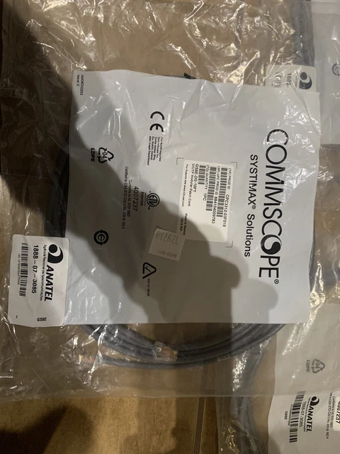 LOT OF 3 Pack Systimax CPC3312-03F010 GS8E-DG-10FT Modular Patch Cord ...
