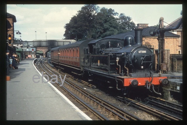 35MM SLIDE - ex LNER / Class F5 67200 at Epping w/ 15:00 to Ongar - 9. ...