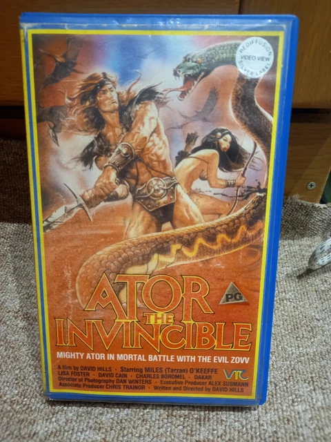 ATOR THE INVINCIBLE Big Box Ex Rental VHS VTC pre Cert . £16.03 ...