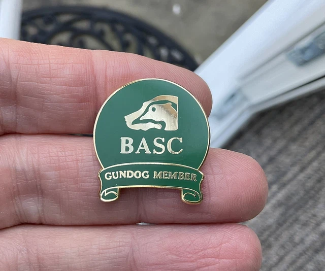 BASC GUNDOG Members Pin Badge british conservation shooting hunting Dog ...