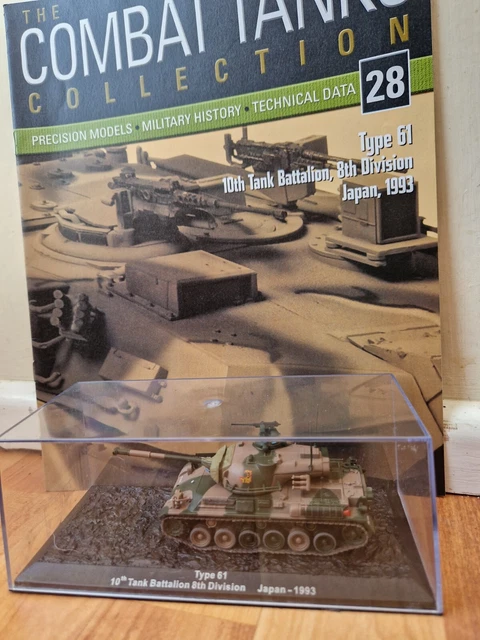 ALTAYA DEAGOSTINI 1/72 Type 61 Japan 1993 Diecast Model Tank + Mag £10. ...