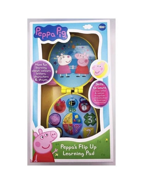 PEPPA PIG PEPPA'S Educational Interactive Flip Up Learning Pad £9.99 ...