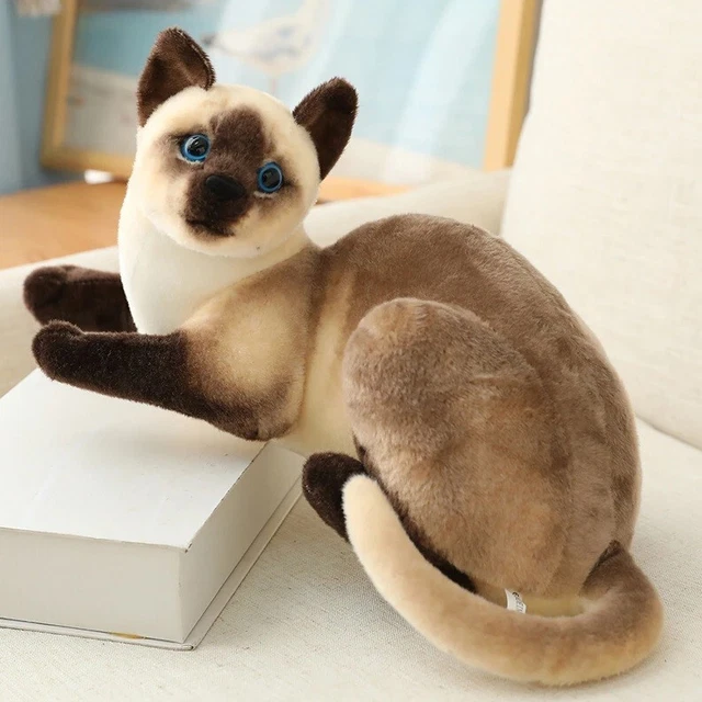 SIAMESE CAT 10 Inch Stuffed Animal Plush Toys Toddler Doll Kids Gifts £ ...