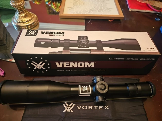 VORTEX VENOM 5-25X56 FAST SHP First Focal Plane EBR-7C MOA Riflescope ...