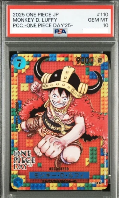 PSA 10 2025 monkey D Luffy pcc one piece day 2025 $451.45 - PicClick CA