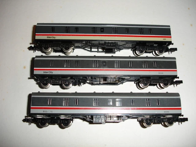 N GAUGE GRAHAM Farish BR Mk 1 Full Brake (BG) Coaches in Inter-City Livery x 3 £35.04 - PicClick UK