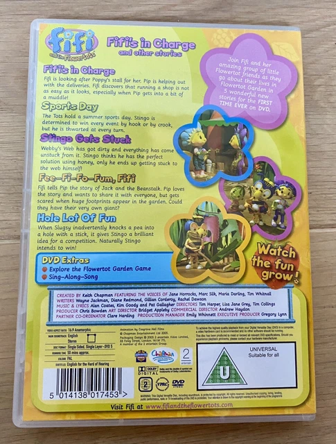 FIFI & THE Flowertots - Fifi's In Charge [DVD] - Fun Cartoon Dvd £1.65 ...