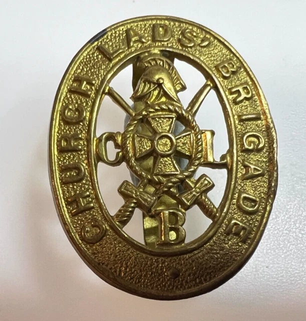 WW2 ERA CHURCH Lads Brigade Brass Cap Badge 37 x 28 mm £12.00 - PicClick UK