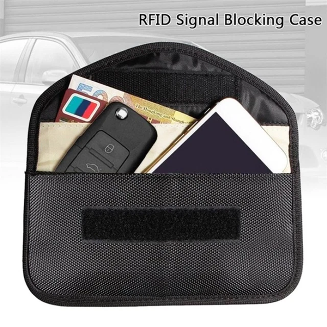 UNIVERSAL PHONE KEYLESS RFID Signal Blocker Case Faraday Cage Fob Pouch ...