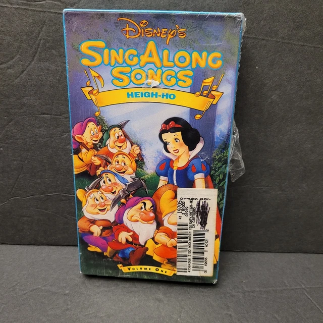 DISNEYS SING ALONG Songs Heigh Ho VHS Tape Volume One- Damage to ...