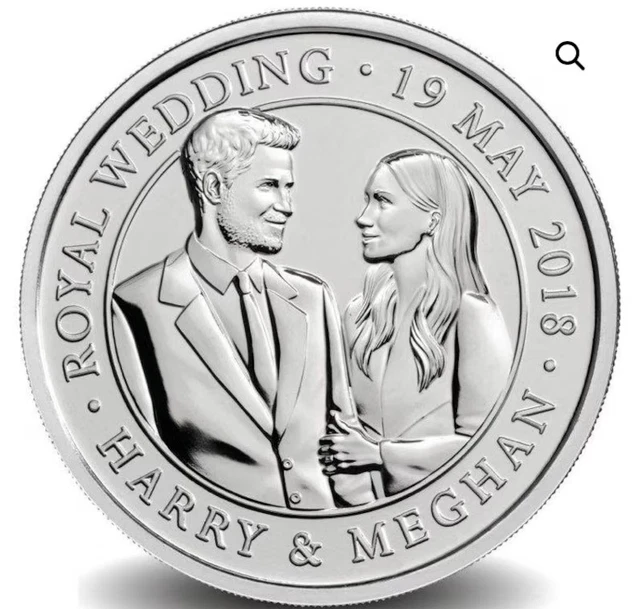 MEGHAN MARKLE PRINCE Harry Royal Wedding Silver Coin Netflix Trump ...
