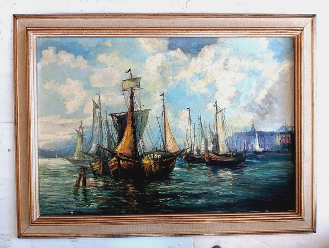 LISTED ROMANIAN ARTIST - G. Deaca (1908-) O/C - 39"x27" Signed $1,475. ...