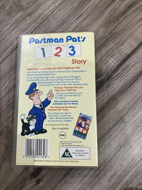 POSTMAN PAT'S LITTLE Learners 1,2,3, Story, Vhs Video £5.70 - PicClick UK