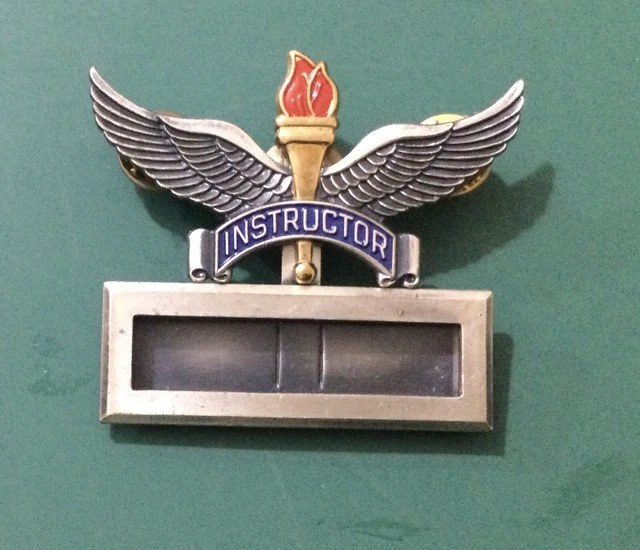 1950S U.S AIR Force Instructor Badge & Name Tag £40.00 - PicClick UK