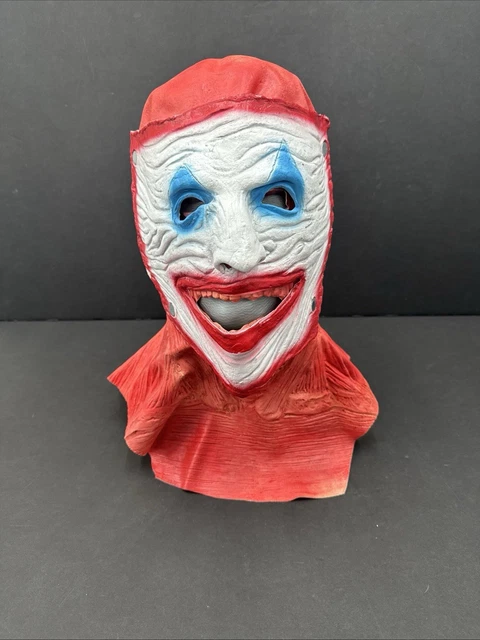HALLOWEEN SKULL CLOWN Mask Moveable Mouth Joker Double Layer Magnetic ...