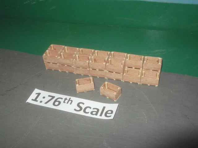 WOODEN MODEL TRUCK Load 1:76th Scale Spud Boxes ( x28 ) £38.00 ...