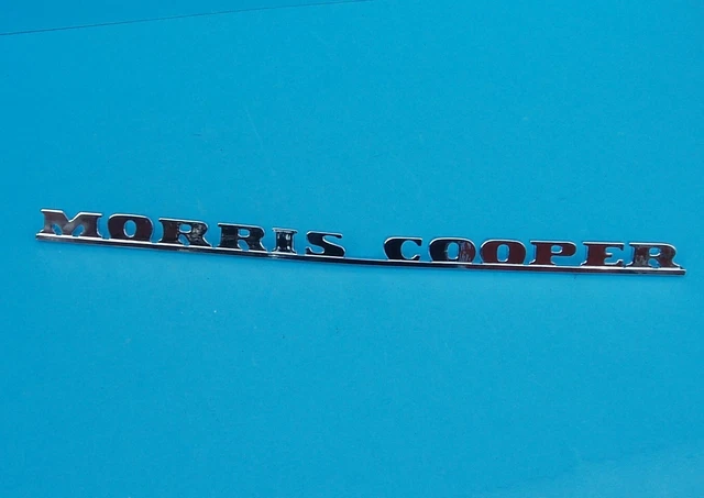 MINI COOPER & Morris Cooper " Badge, Boot Lid Badge £29.50 - PicClick UK
