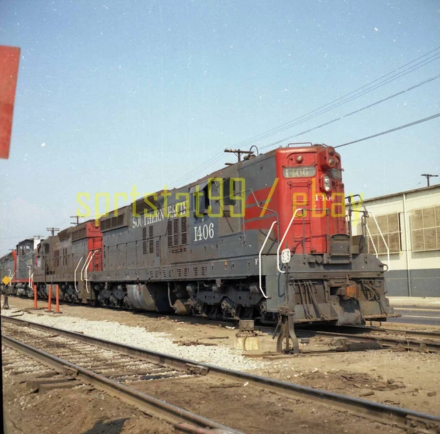 1974 SP SOUTHERN Pacific EMD SD7 Locomotive #1406 in LA - Railroad Negative £12.90 - PicClick UK