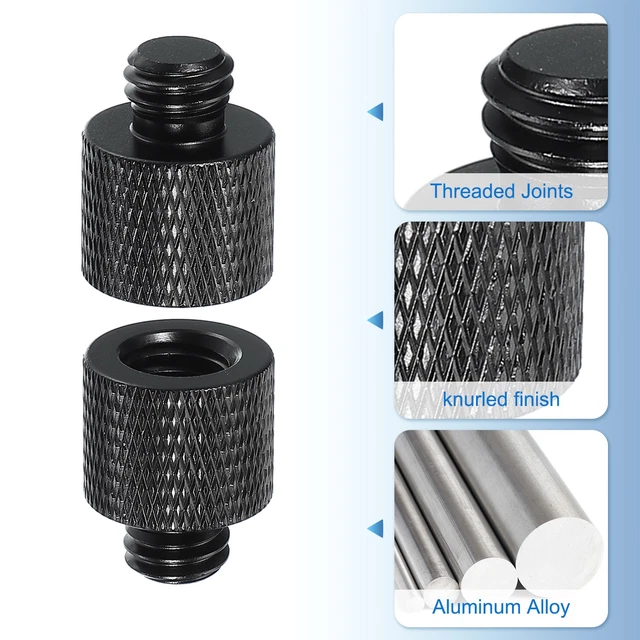 4 PCS 3/8& Male to 3/8" Female Tripod Nut Camera Mount Screw1, 20 mm ...