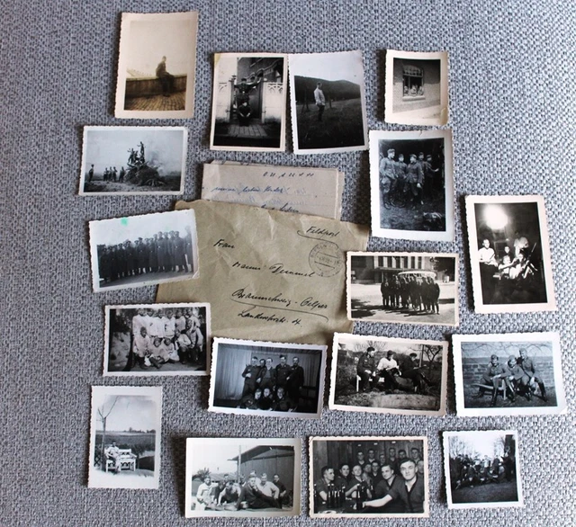 WW2 GERMAN Army set of 17 original photographs plus Feld Post, good ...