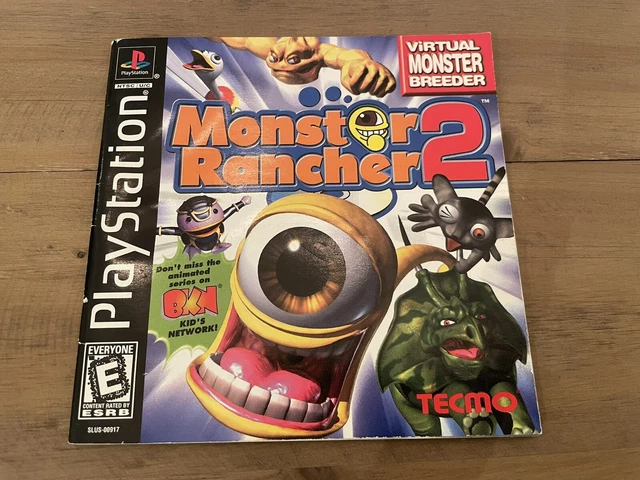 SONY PS1 PLAYSTATION 1 Monster Rancher 2 Tecmo Instruction Booklet ...