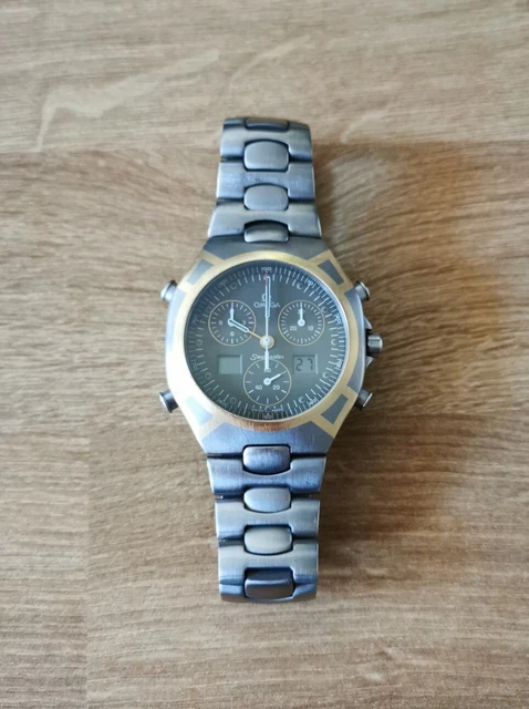 OMEGA SEAMASTER POLARIS Chronograph Analog Digital Titan 750 / 18K ...