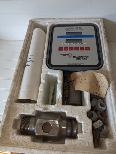 HALLIBURTON MODEL MC-II Flow Analyzer + Turbine Flowmeter $500.00 ...